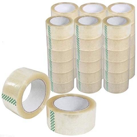 36 Rolls Heavy Duty Clear Transparent Scotch Big Tapes for Packing 2 ...