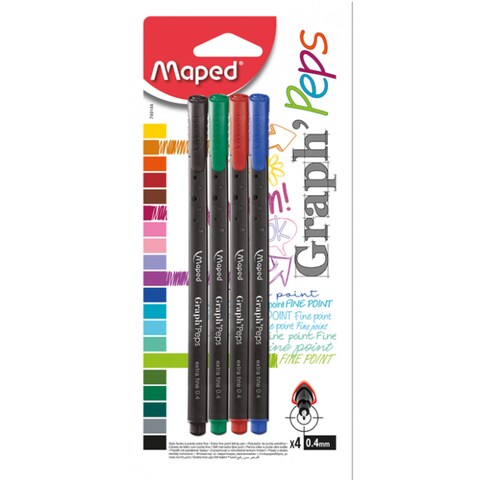 Maped Fine Liner Colors 4 Pieces Online | Carrefour Jordan