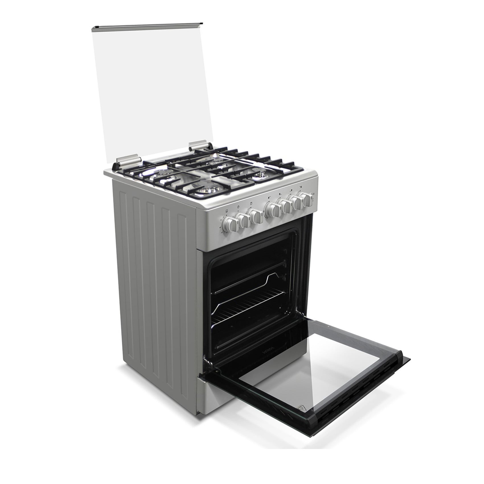 Buy Haier Hcr2040Ees 4Gas Cooker With Electric Oven Grey 60X60Cm Online Carrefour Kenya