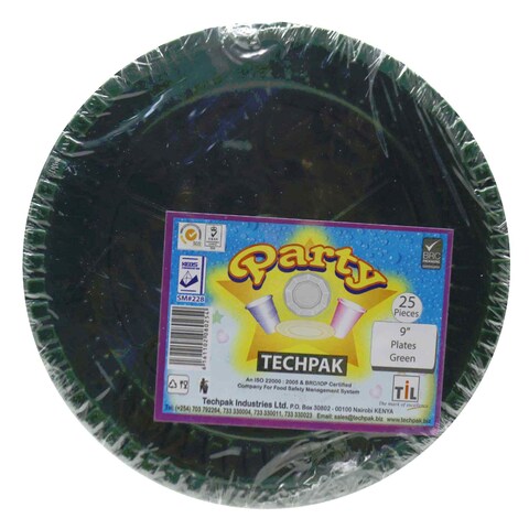 Buy TECHPAK PLATES GREEN 9" Online | Carrefour Kenya