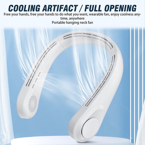 Buy Generic Portable Neck Fan, Hand-Free Neck Fan 2000 mAh Rechargeable ...