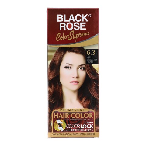 Buy Black Rose Color Supreme Hair Color 6.3 Mahogany Blonde Online ...