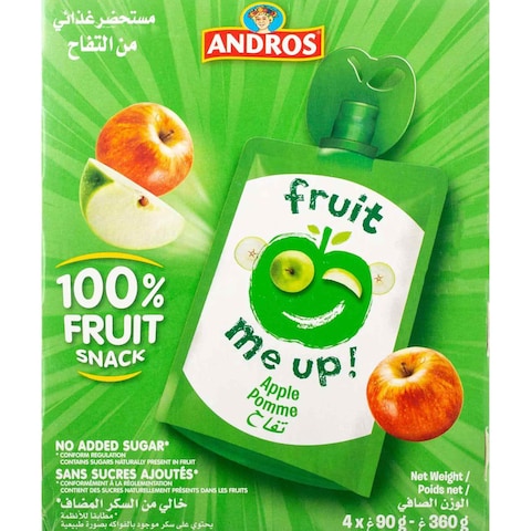 Andros Fruit Me Up Apple Puree 90g Pack of 4 price in UAE | Carrefour ...
