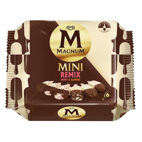 Magnum Mini Remix Berry And Almond Ice Cream 360ml 6 PCS price in UAE ...