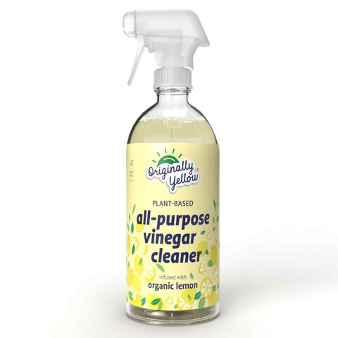 Originally Yellow All-Purpose Vinegar Cleaner Spray Organic Lemon 470ml ...