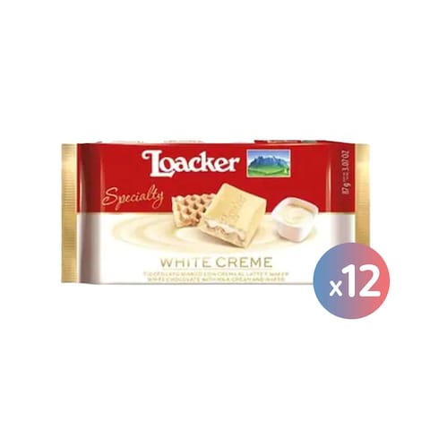 Buy Loacker Cream Wafer with White Chocolate - 12 Pieces Online ...