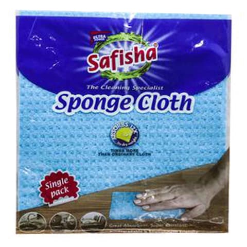 Buy SAFISHA SPONGE CLOTH BLUE X1 Online | Carrefour Kenya