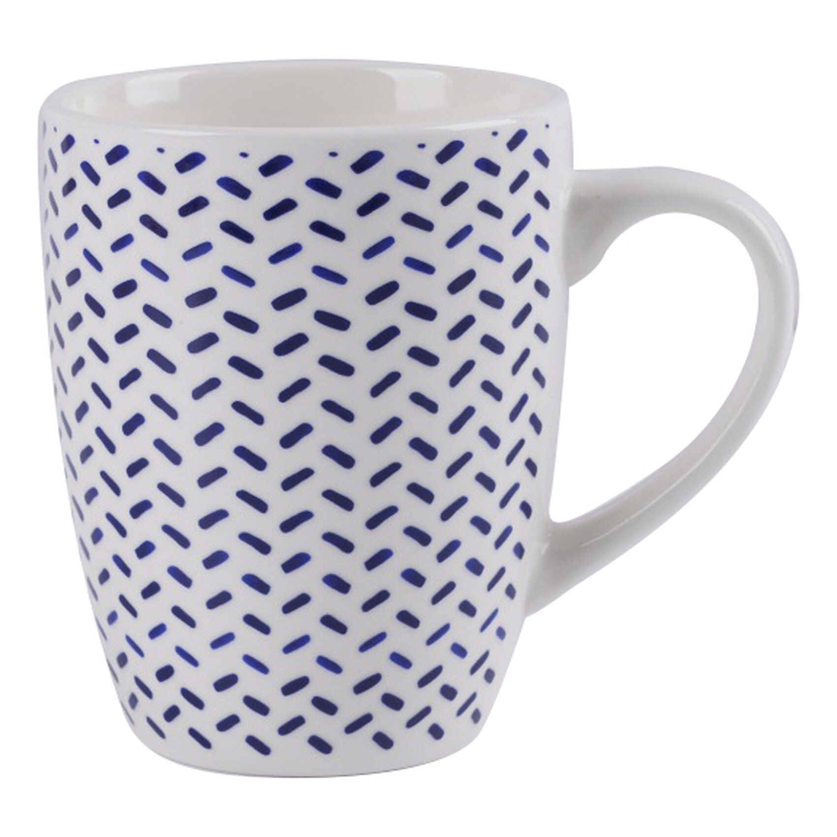 Buy Printed Bone China Mug Blue 360ml Online | Carrefour UAE