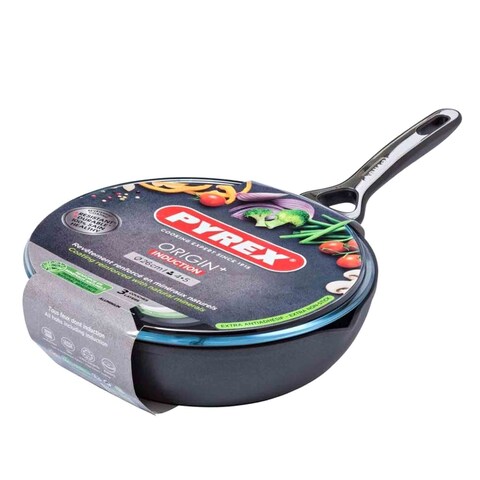 Buy Pyrex Origin Plus Induction Non-Stick Fry Pan Black 26cm Online ...