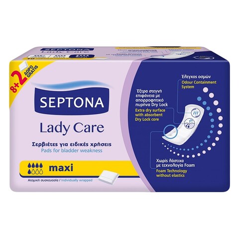 Buy Septona Lady Care Maxi Pads 10 Piece Online | Carrefour Kenya