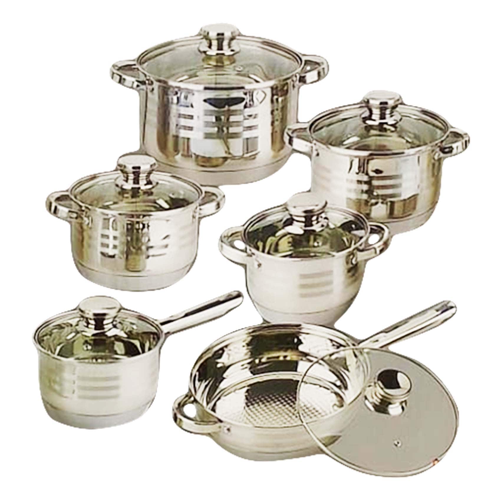 Buy Signature 12 Pieces Stainless Steel Cookware Set ST12. Online ...