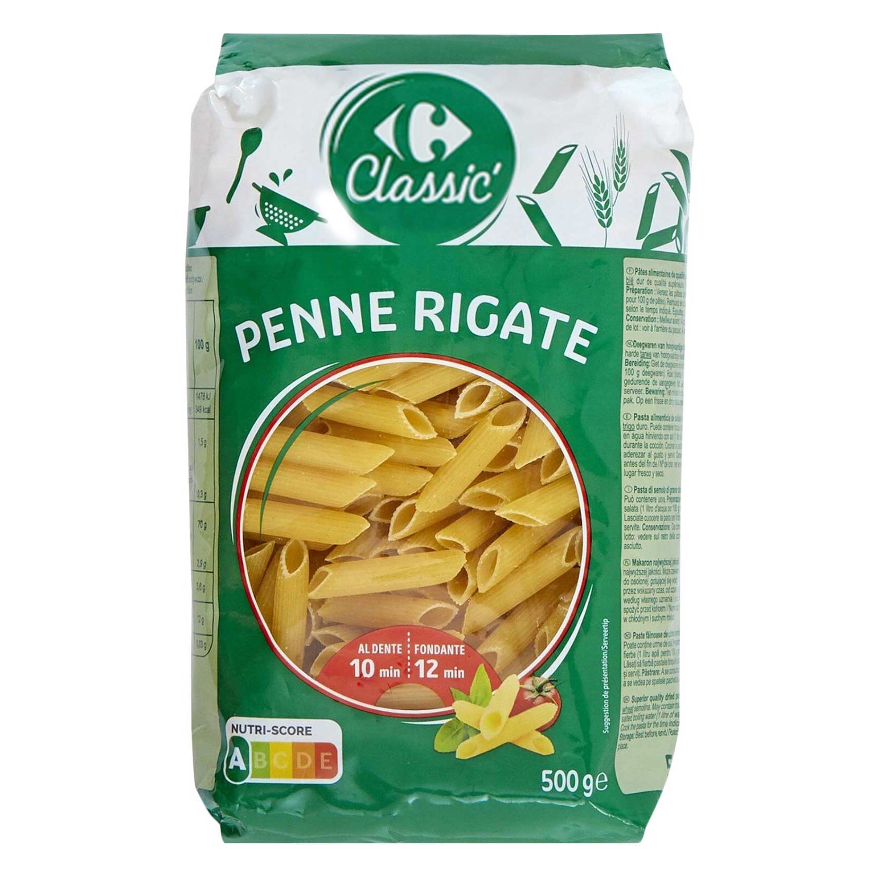 Buy Carrefour Classic' Penne Rigate Pasta 500g Online | Carrefour KSA