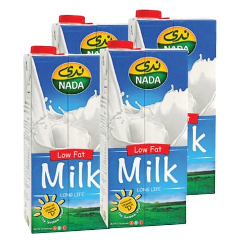 Nada Low Fat UHT Milk 1L x Pack of 4 price in Kuwait | Carrefour Kuwait ...
