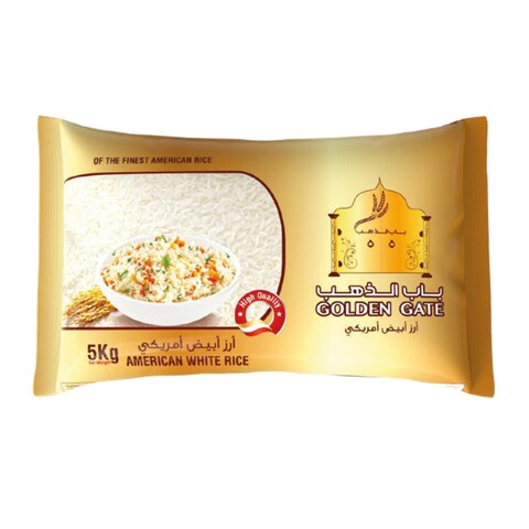Buy Golden gate american white rice 5 Kg Online | Carrefour KSA