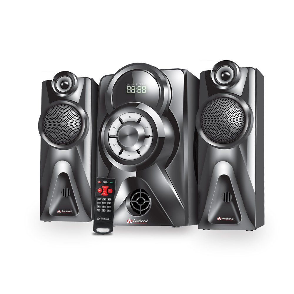 Buy Audionic MEGA-100 2.1 Speaker Black Online | Carrefour Pakistan