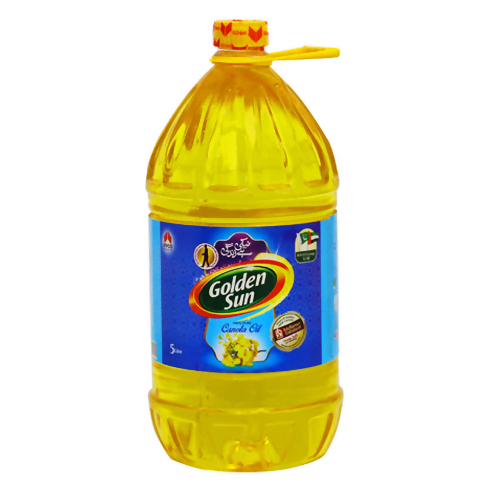 Buy GOLDEN SUN OIL BOTTLE CANOLA 5LTR Online | Carrefour Pakistan