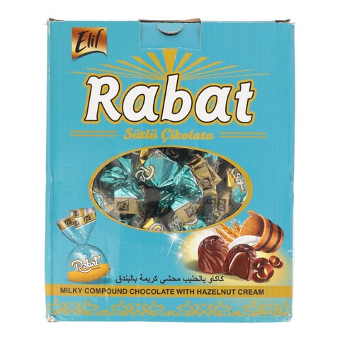 Buy Elif Rabat Sutlu Cikolata Milky Compound Chocolate With Hazelnut ...