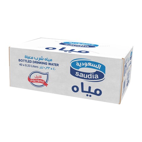 Saudia Bottled Drinking Water Low Sodium 330ml 40 price in Saudi Arabia ...