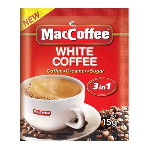 Buy Maccoffee 3 In 1 Plus White Coffee Mix 15g Online | Carrefour Kenya