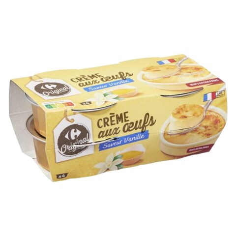 Buy Carrefour Original Vanilla Cream Custard 100g x Pack of 4 Online ...
