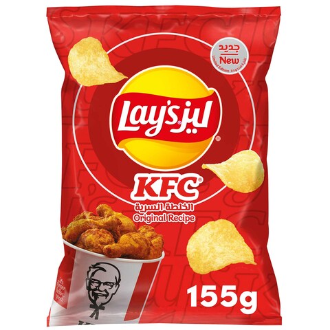 Buy Lay's KFC Original, 155g Sharing Pack, Crispy Crunchy Chips Snack ...