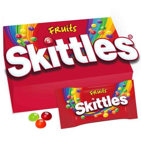 Skittles Fruits Pouch Coated Chewy Candy 38g x Pack of 14 price in ...