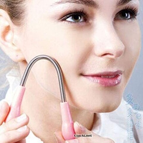 Generic 2 X Pieces Facial Threading Epistick Face Epilator Spring Hair ...