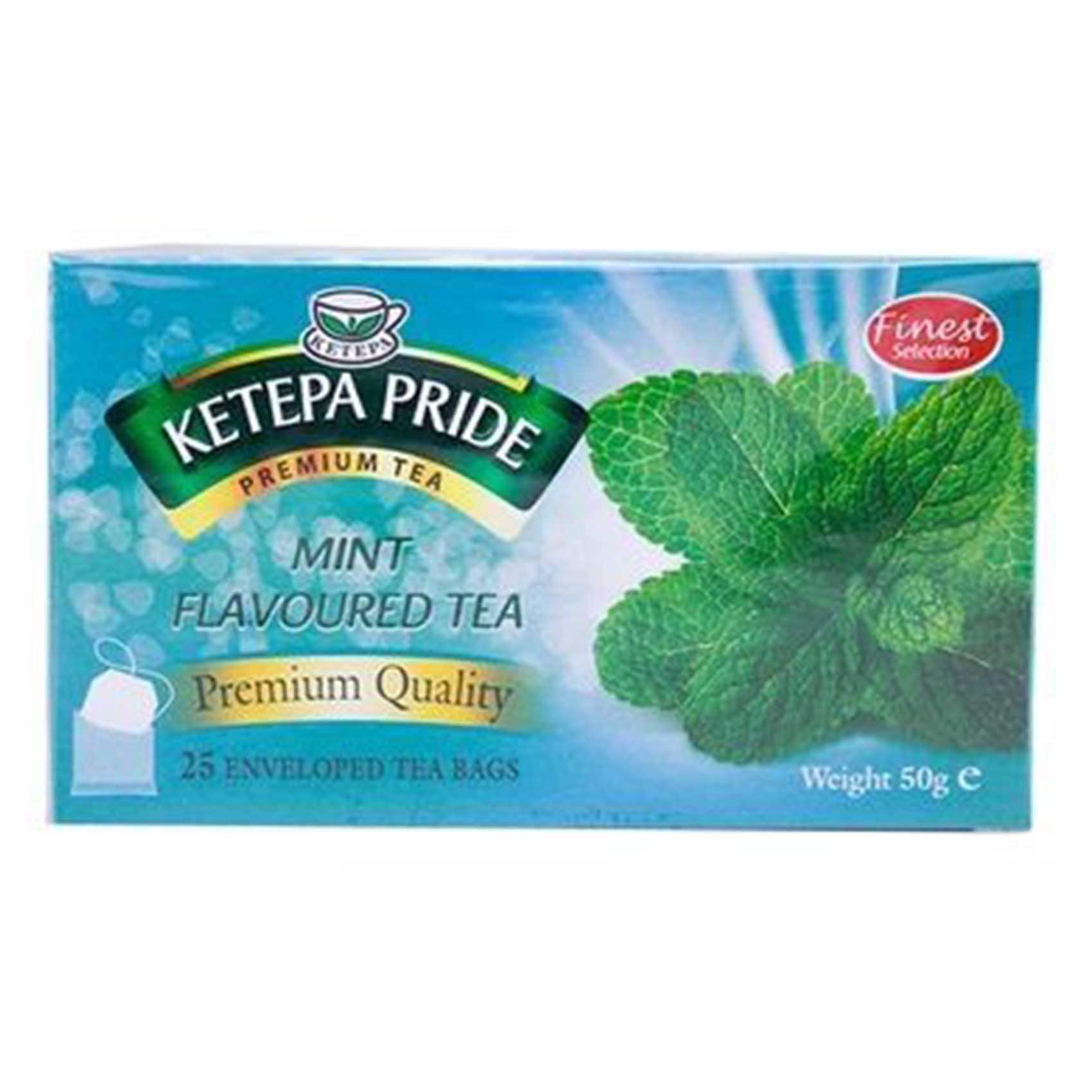 Buy Ketepa Pride Mint Enveloped Tea Bags 50G Online | Carrefour Kenya