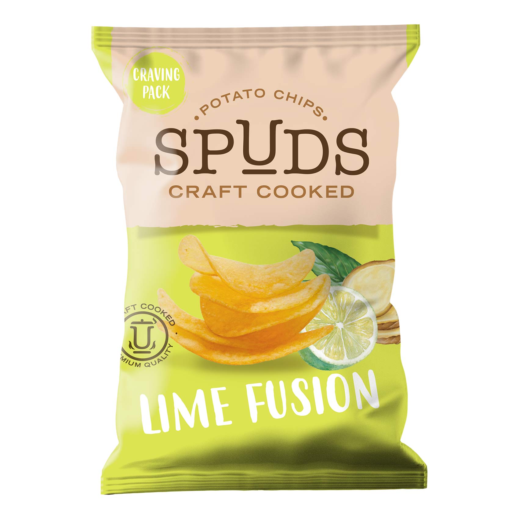 Buy Spuds Potato Chips - Lime Fusion - 94 gram Online | Carrefour Egypt