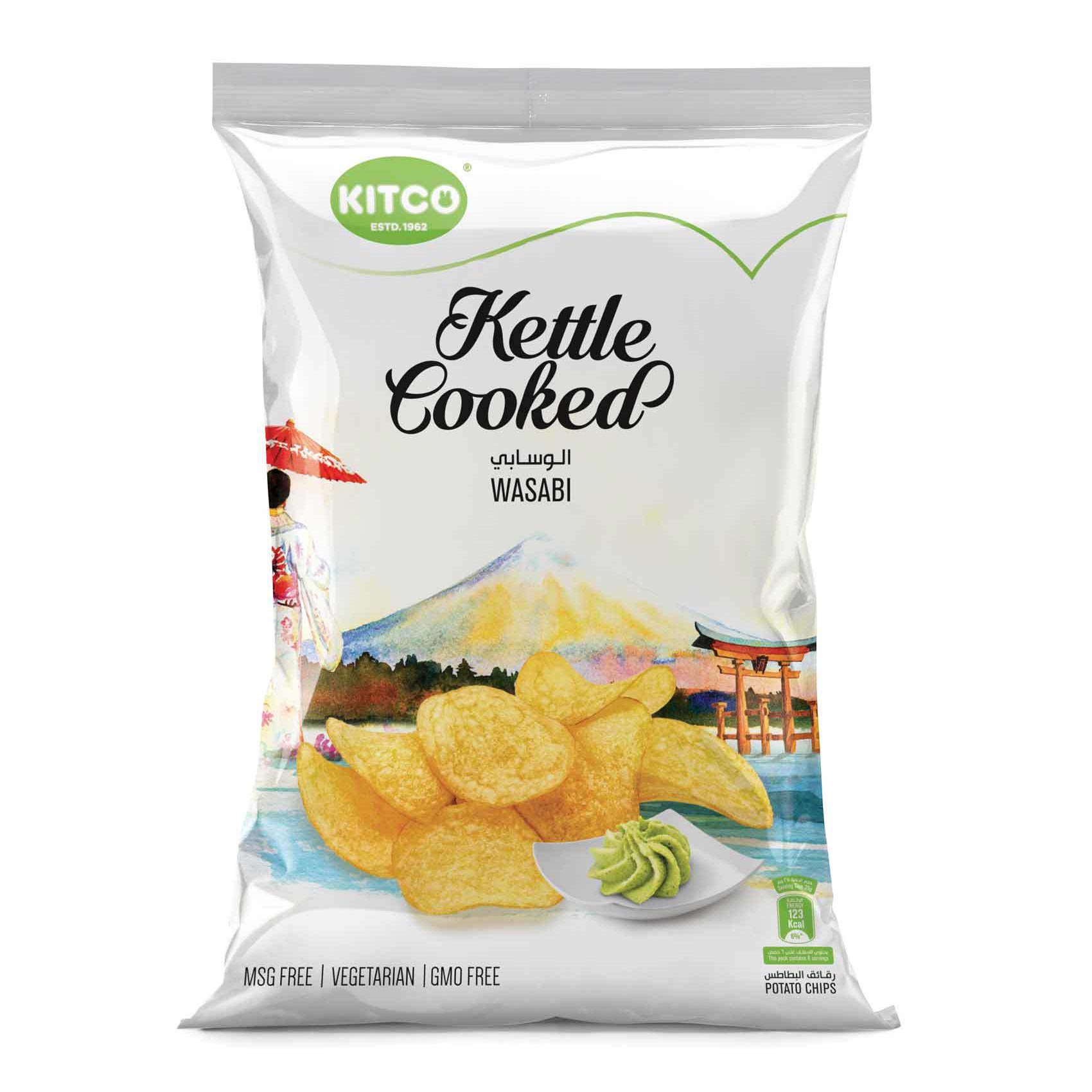 Buy Kitco Kettle Cooked Wasabi Chips 150g Online | Carrefour KSA