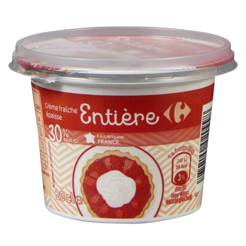 Buy Carrefour 30% Mat.Gr. Whole Thick Fresh Cream 198g Online ...