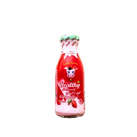 Buy Healthy Rayeb Milk with Strawberry - 250 ml Online | Carrefour Egypt
