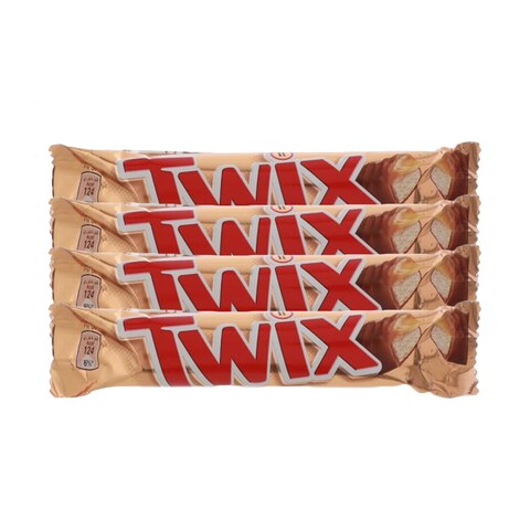 Buy Twix Choco Biscuit - 25 gram - 4 Count Online | Carrefour Egypt