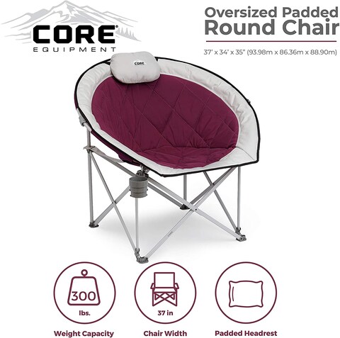 Core Equipment Oversized Padded Round Chair price in UAE | Carrefour ...