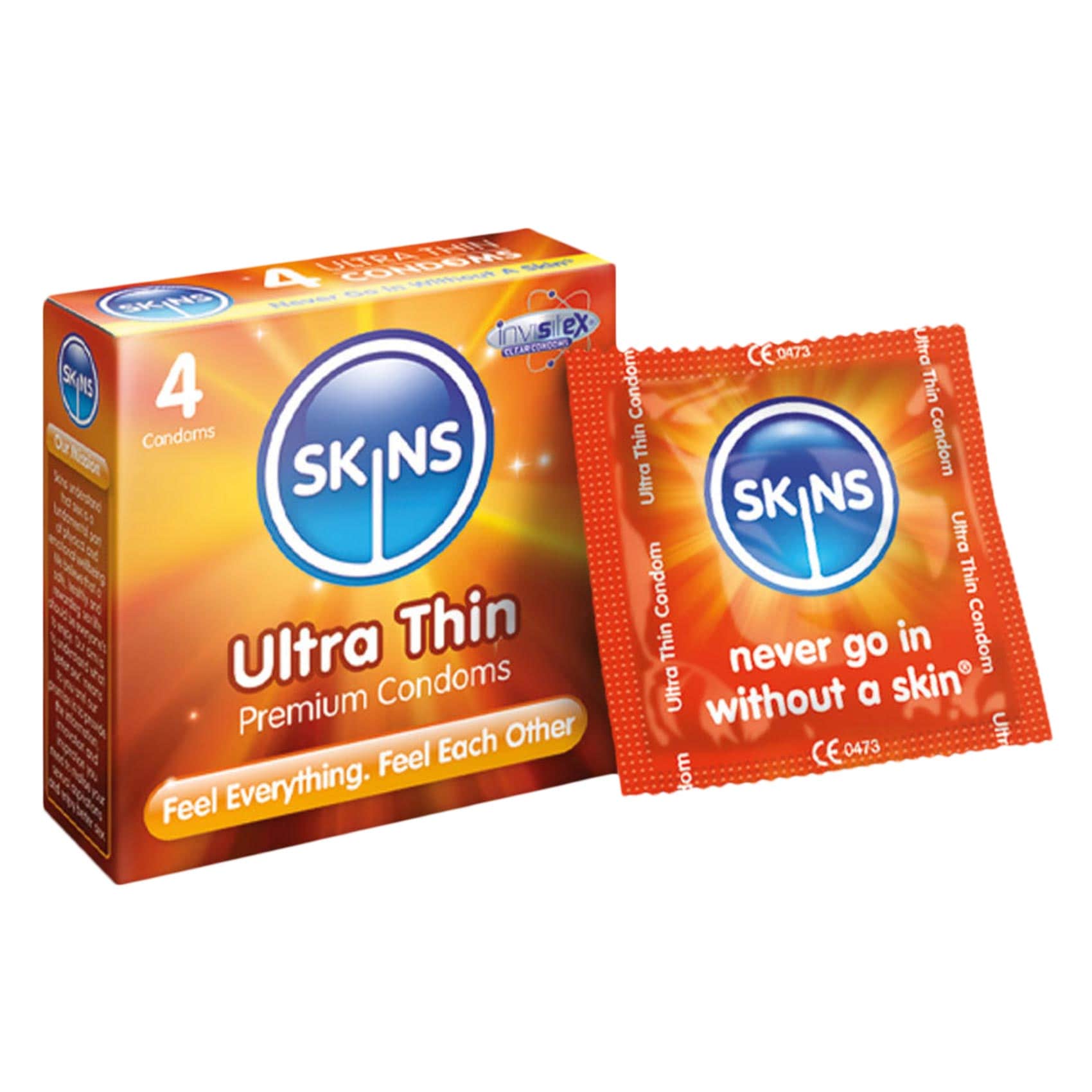 Buy Skins Condoms Ultra Thin 4Pack Online | Carrefour Kenya
