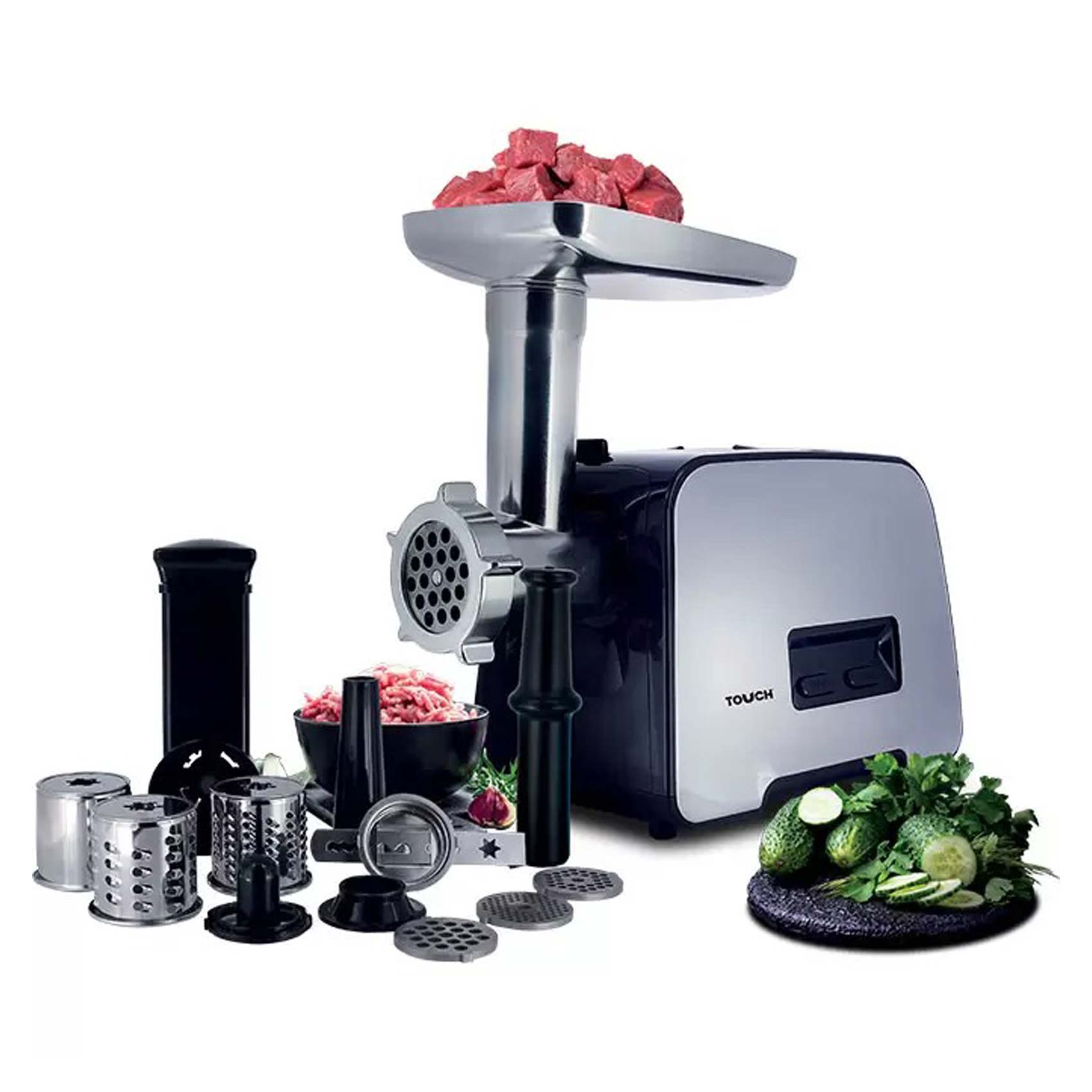 Buy Touch ElZenouki Extreme Plus Meat Grinder - 2500 Watt - Black ...