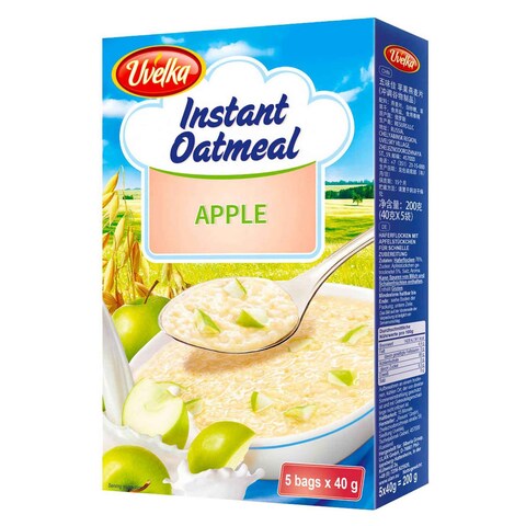 Uvelka Apple Instant Oatmeal 40g price in UAE | Carrefour UAE ...