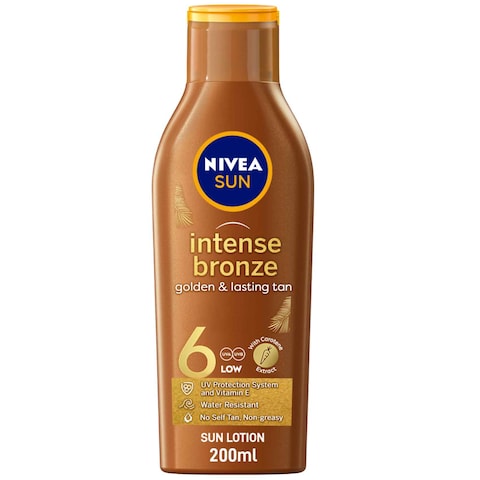 NIVEA SUN Tanning Lotion Intense Bronze with Vitamine E SPF 6 200ml ...