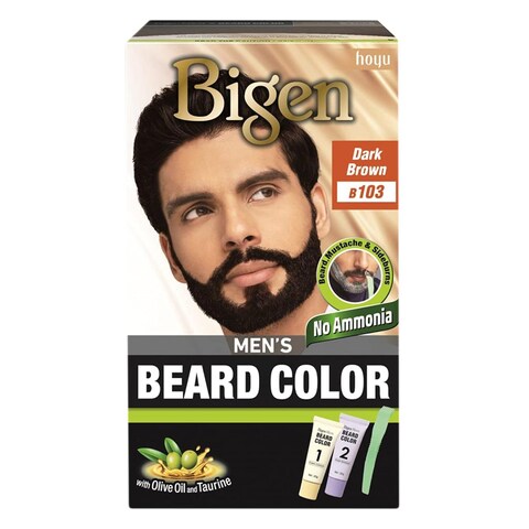 BIGEN MEN’S BEARD COLOR B103 DARK BROWN 80G price in Kuwait | Carrefour ...
