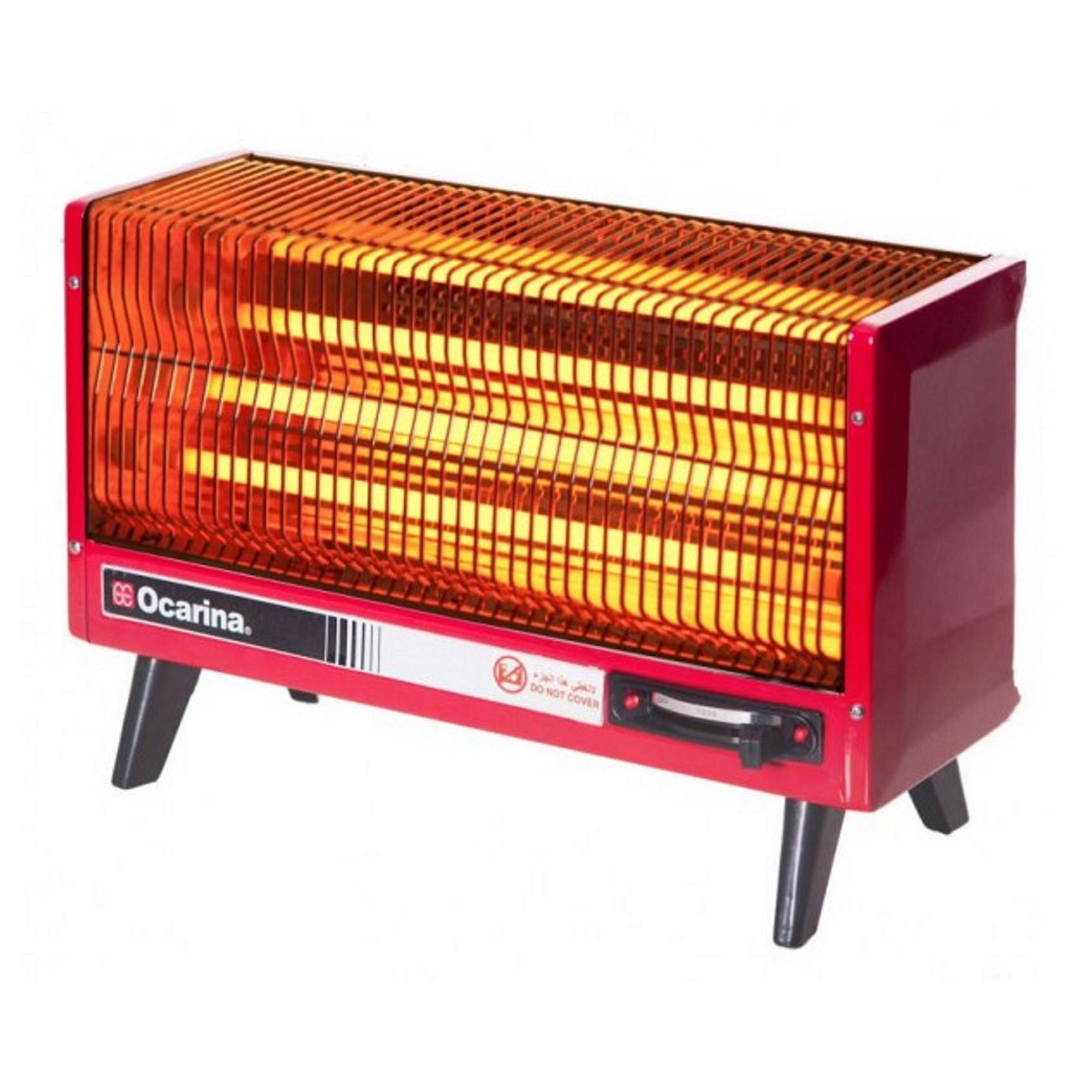 Buy Ocarina OCRHTSQ200S2 Electric Heater 2000W Red Online | Carrefour KSA
