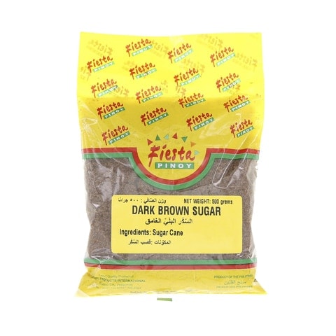 FIESTA PINOY DARK BROWN SUGAR 500g price in Kuwait | Carrefour Kuwait | supermarket kanbkam