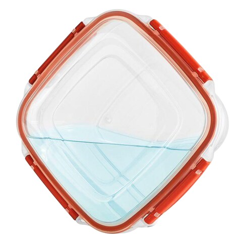 Buy Dunya 30806 Square Food Container 3750ml Red/Clear Online ...