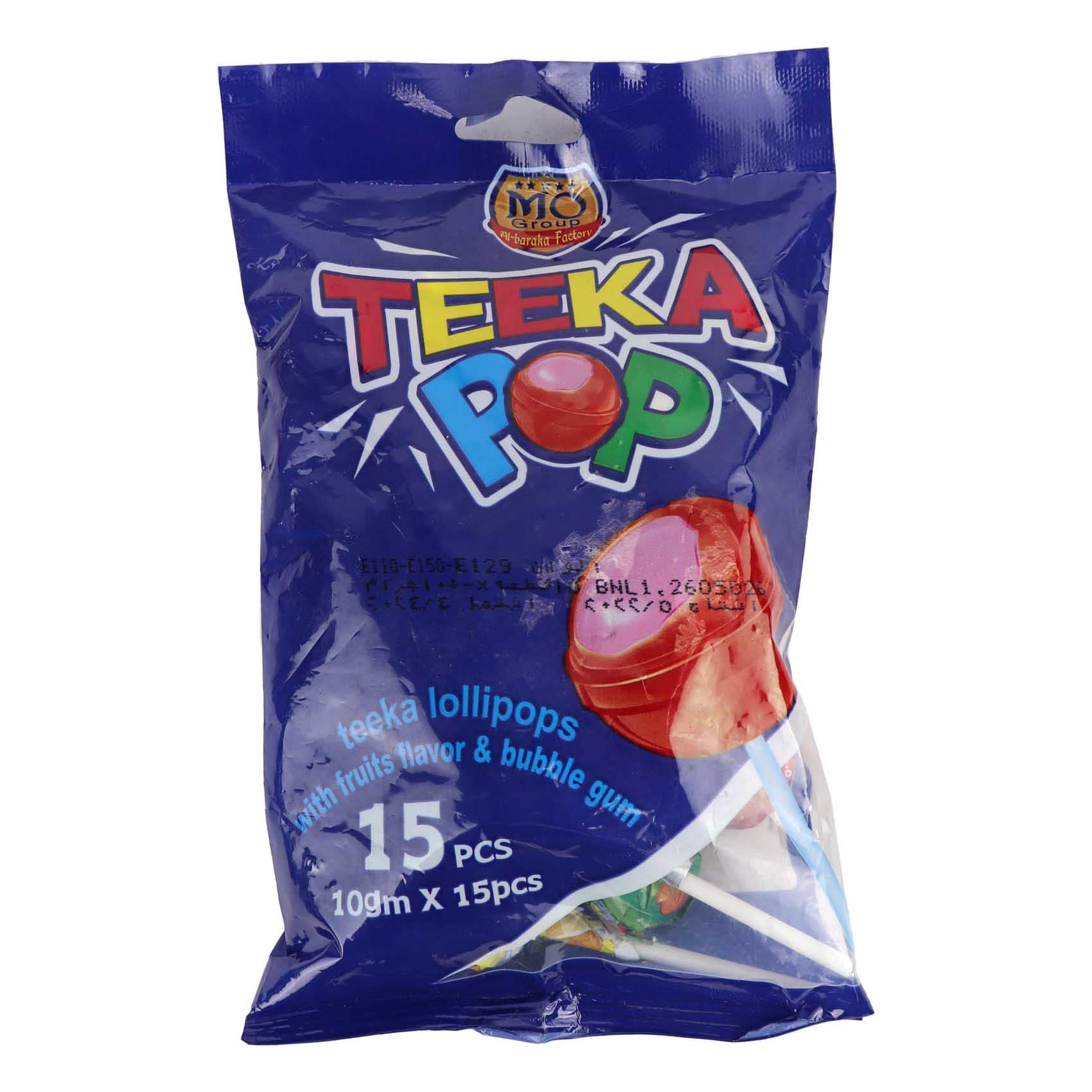 Buy Teeka Fruits Lollipops - 10 gm Online | Carrefour Egypt