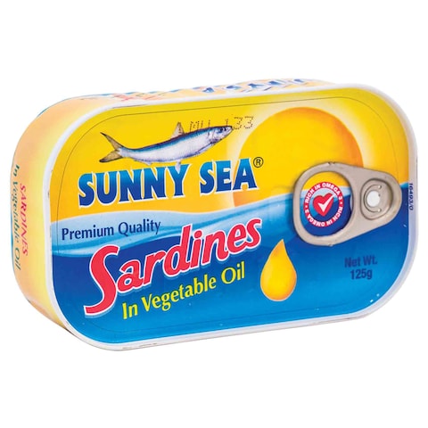 Sunny Sea Sardine In Vegetable Oil 125 Gram Online | Carrefour Jordan