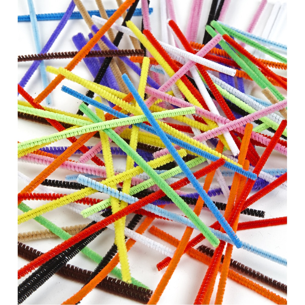 Buy Specialist Crafts Assorted Pipe Cleaners 4 x 150mm Pack of 100 ...