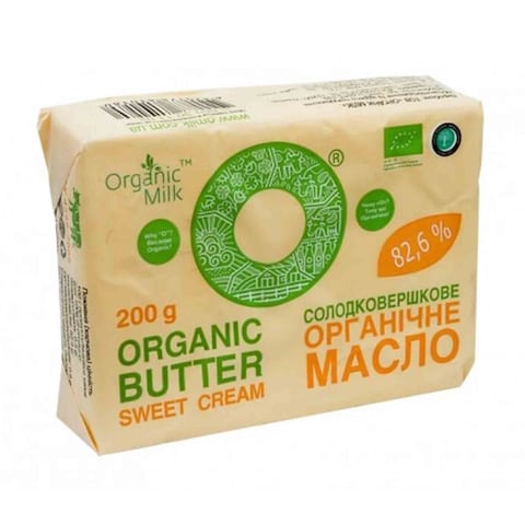 Organic Milk Butter 82.6% Fat 200 Gram Online | Carrefour Jordan