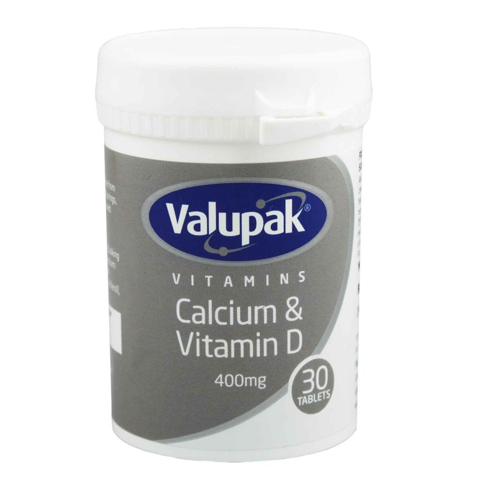 Buy VALUPAK CALCIUM&VIT.D 400MG TAB30'S Online | Carrefour Kenya