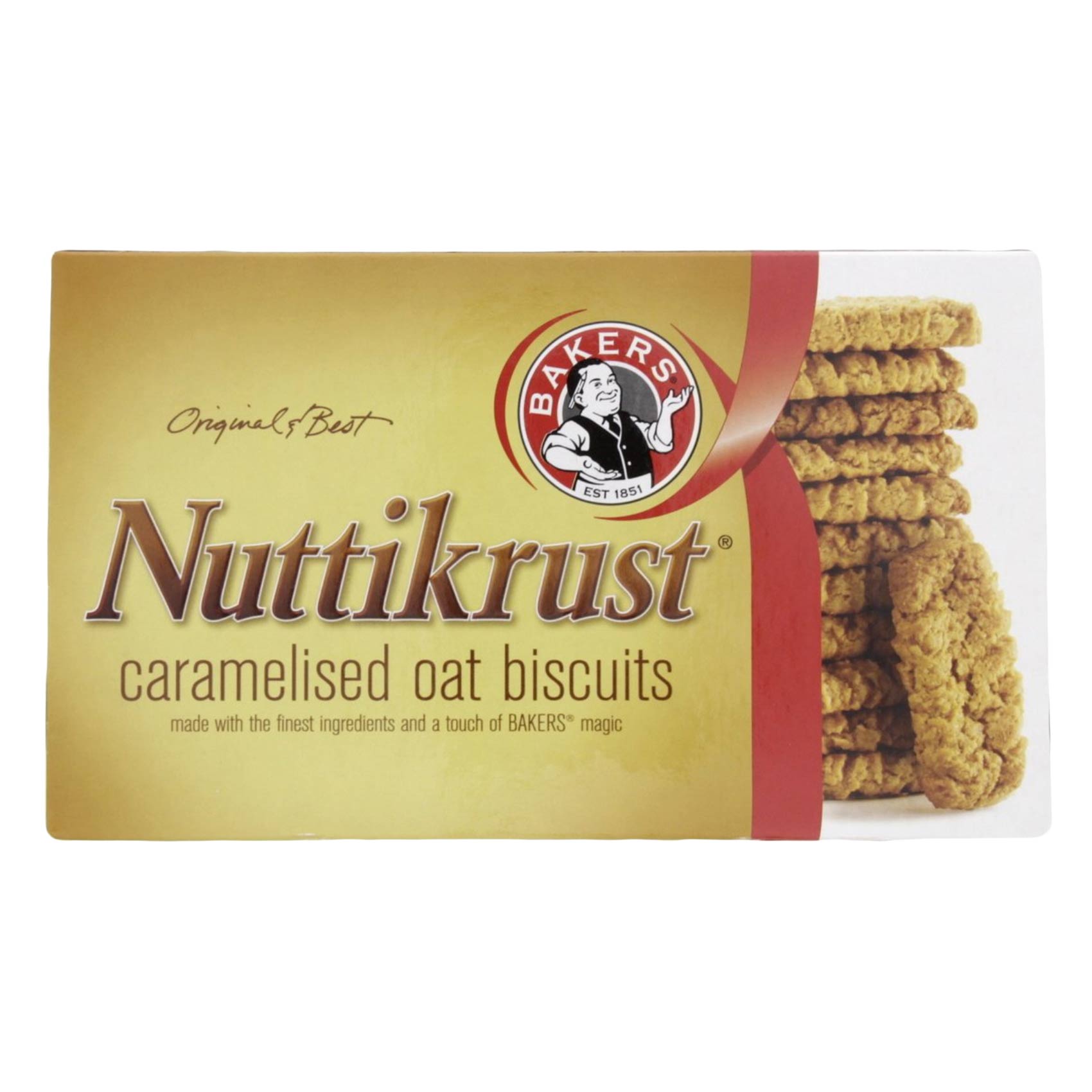 Buy Bakers Original Nuttikrust Caramelized Oat Biscuits 200g Online ...