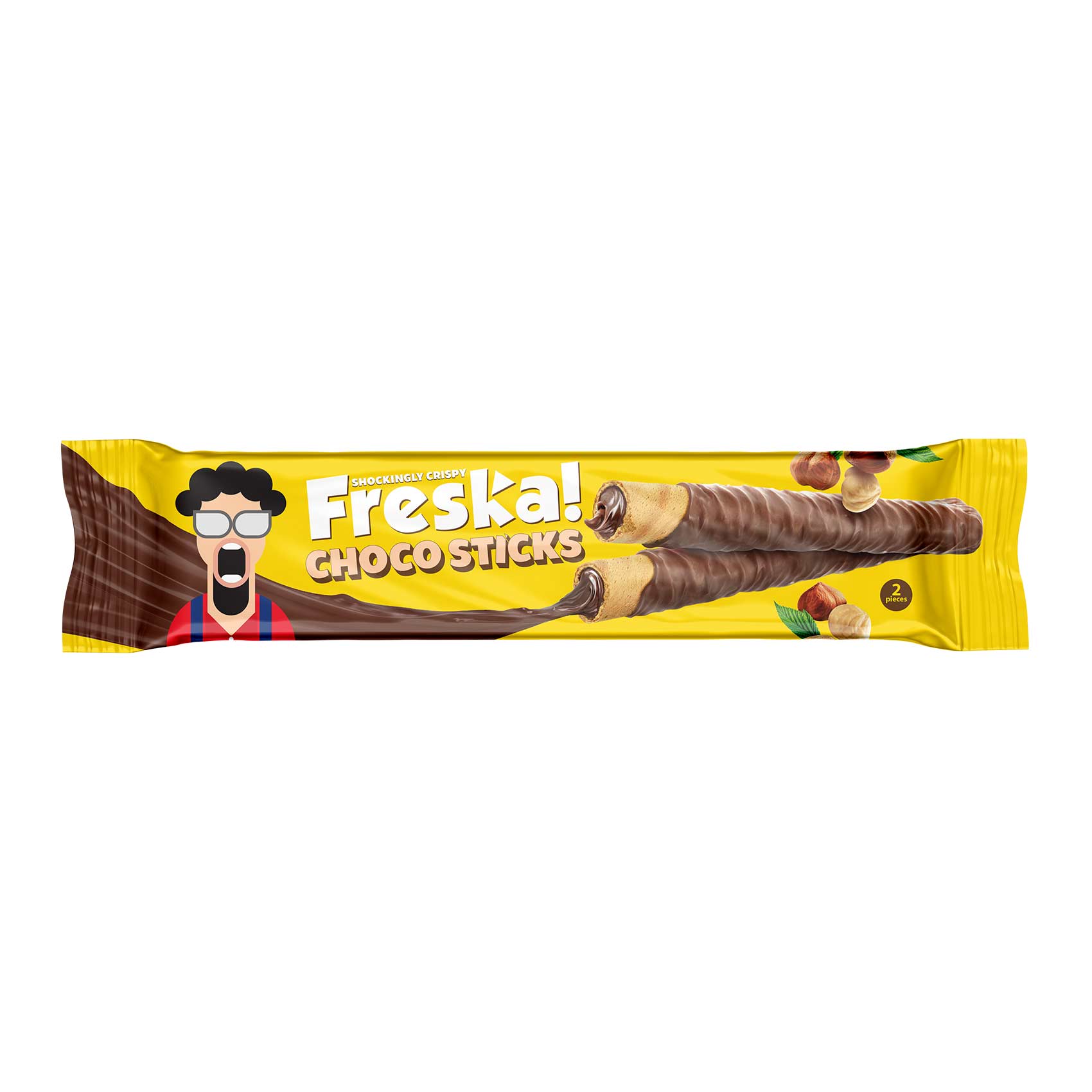Buy Freska Choco Sticks Wafer with Cocoa & Nazelnut Cream - 20 gram ...