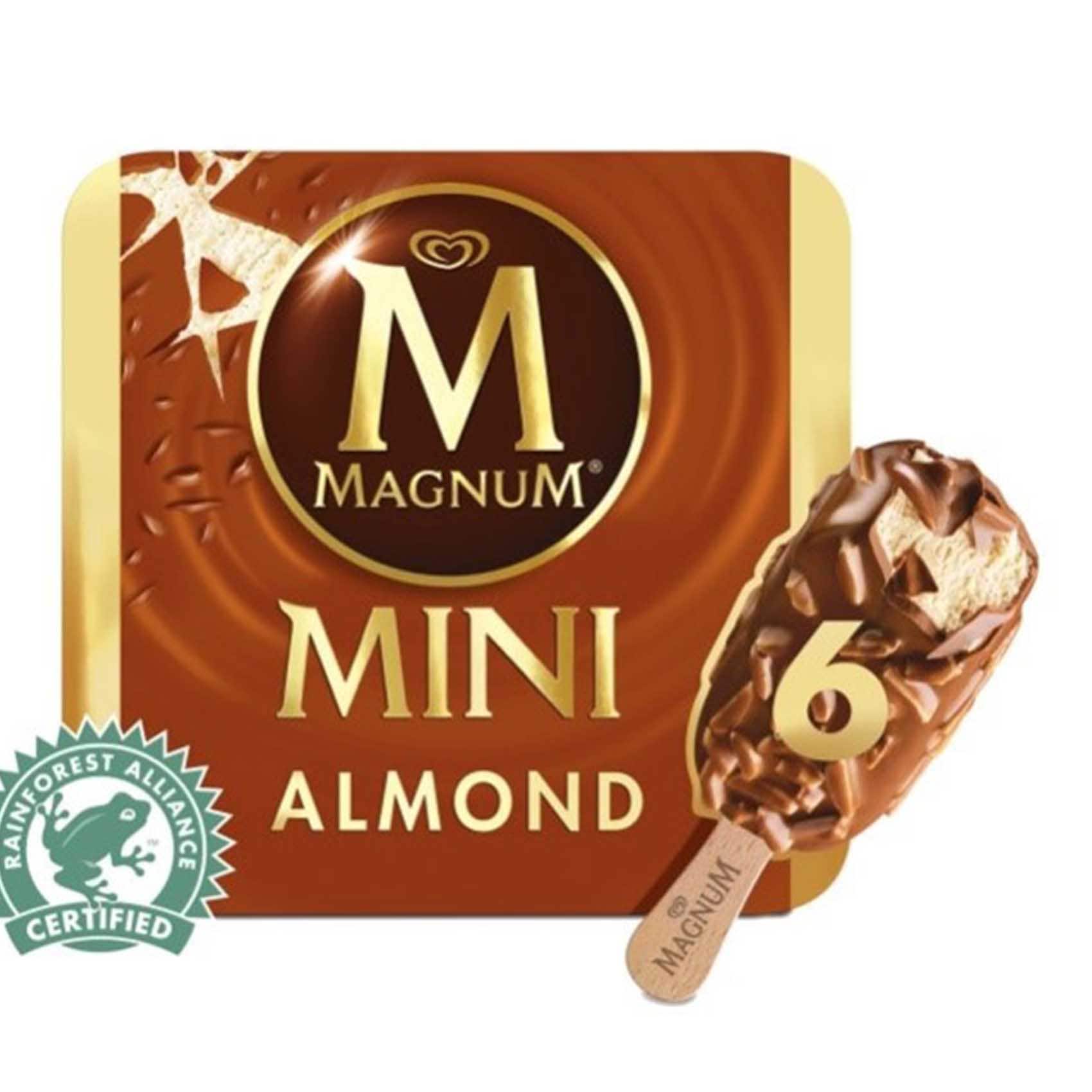 Buy Magnum Mini Almond Ice Cream Stick 60ml x 6 Pieces Online ...